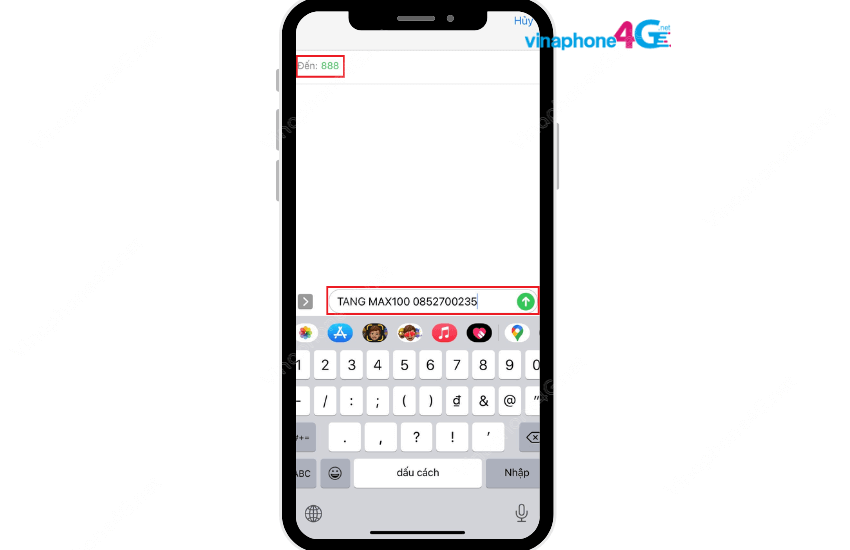 Chỉ cách tặng DATA, gói cước 4G Vinaphone cho thuê bao khác