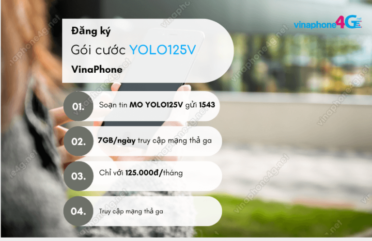 Review gói cước Yolo125V VinaPhone 125K nhận 210GB sử dụng